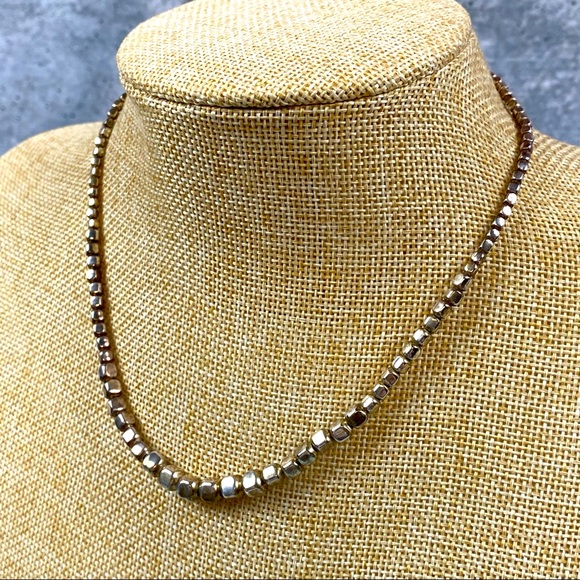 Vintage | Jewelry | Sterling Silver Cube Graduating In Size Beaded ...